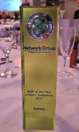 Aabyss are Network Group Award Winners 2021